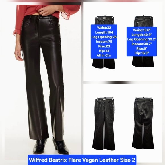 Wilfred | Pants & Jumpsuits | Aritzia Wilfred Beatrix Flare Vegan ...